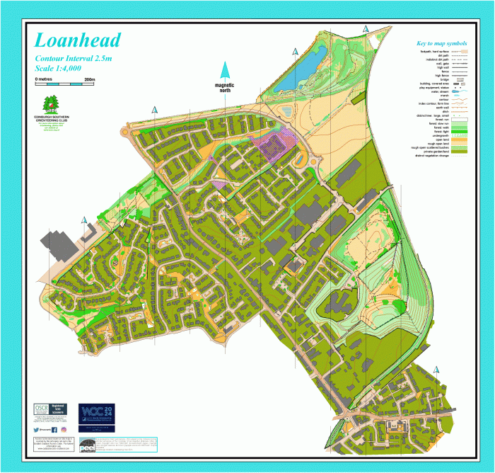 Loanhead map - Edinburgh Southern Orienteering Club
